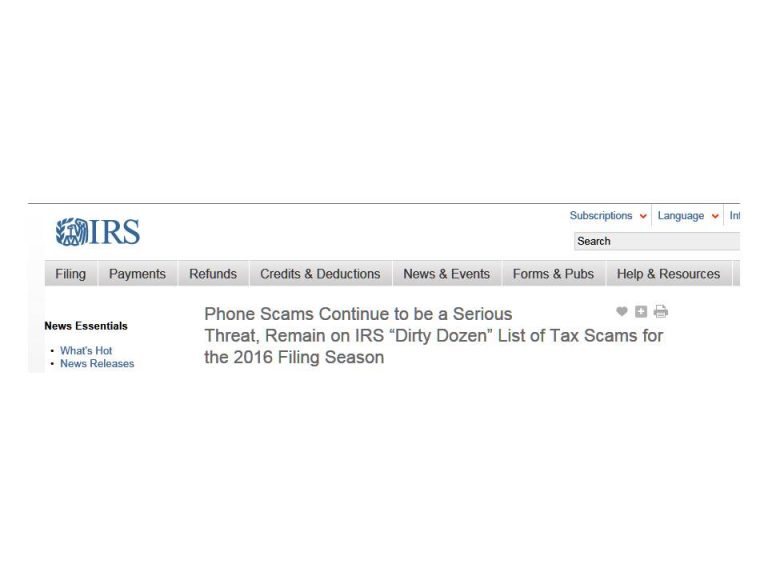 IRS Scam Alert | Euclid Police – 545 E 222nd St – 216-731-1234