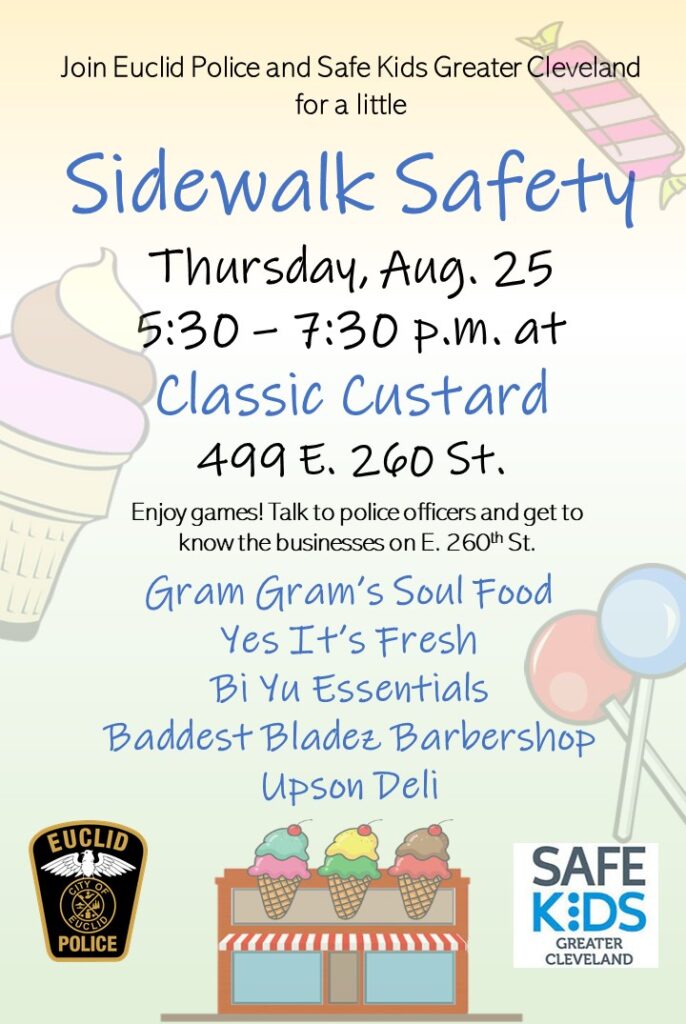 Sidewalk Safety | Euclid Police – 545 E 222nd St – 216-731-1234