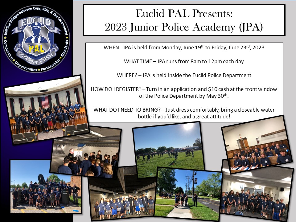 Enrollment Open | Euclid Police – 545 E 222nd St – 216-731-1234